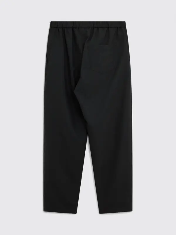 MAISON MARGIELA Drawstring Trousers In Stretch Wool Blend - Black