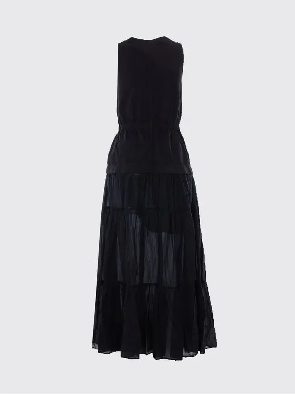 Pinko Cotton Long Dress - Black