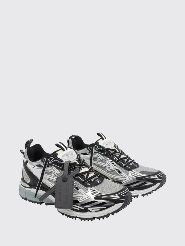 Off-White Be Right Back Rubber And Mesh Lace-up Sneakers - Black