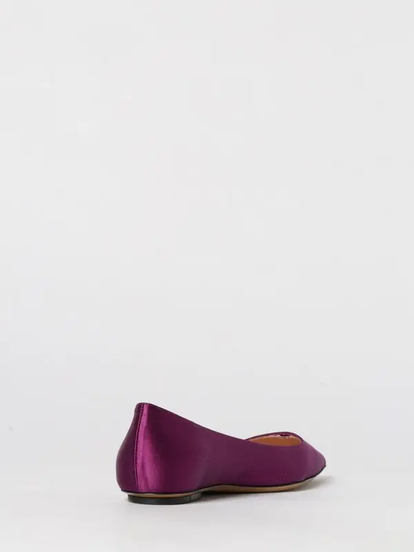 Alberta Ferretti Satin Ballerina Flats