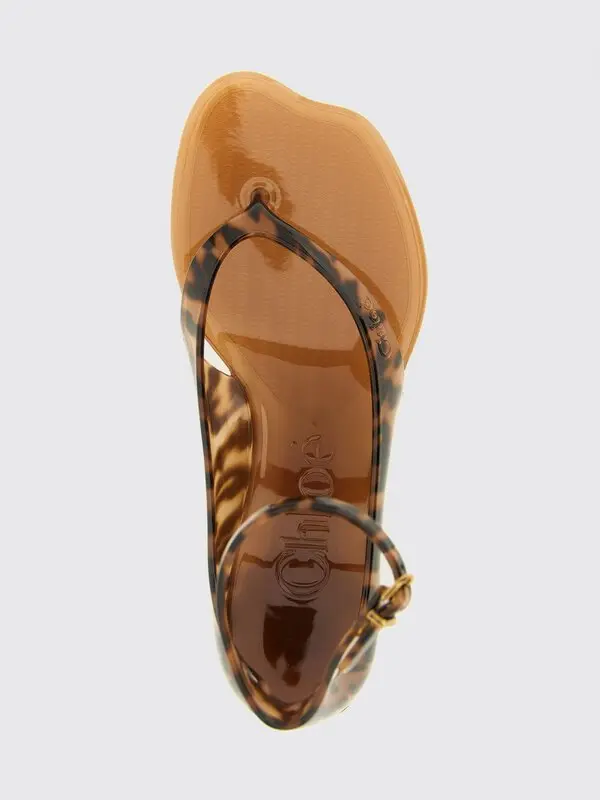 Chloé Jelly Pvc Animal Print Sandals