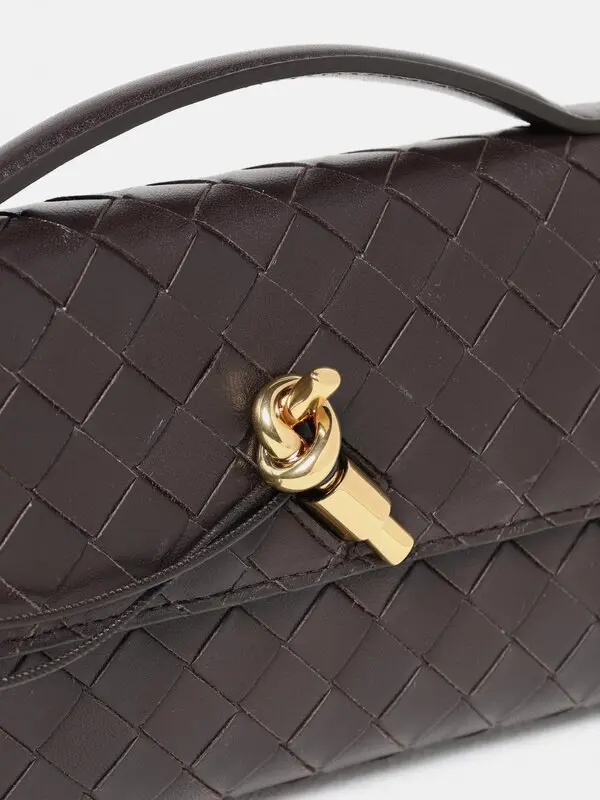 Bottega Veneta Woven Leather Clutch - Brown