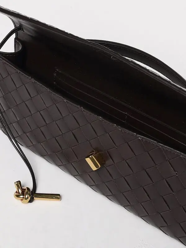 Bottega Veneta Woven Leather Clutch - Brown