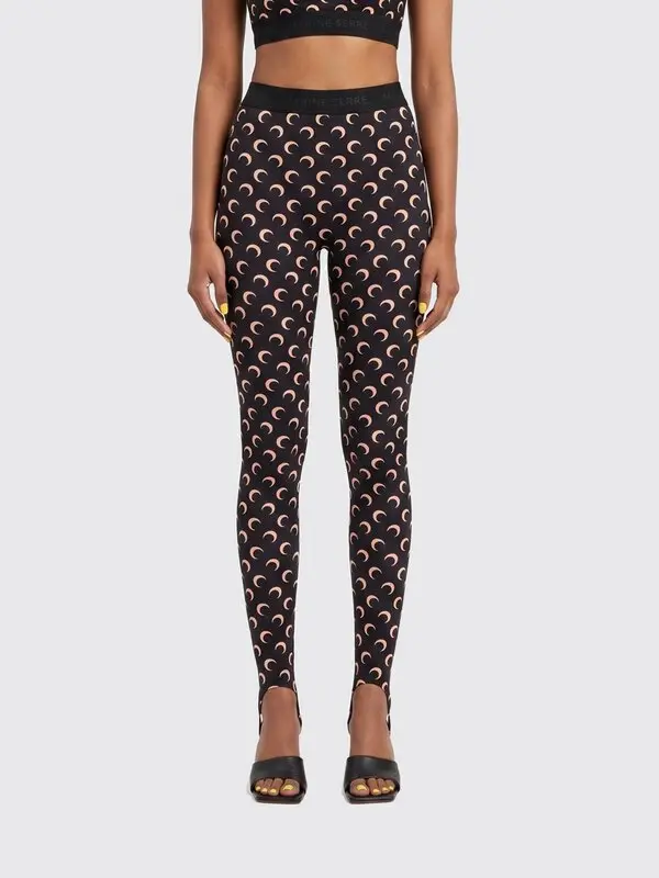 MARINE SERRE Moon Print Trousers - Black