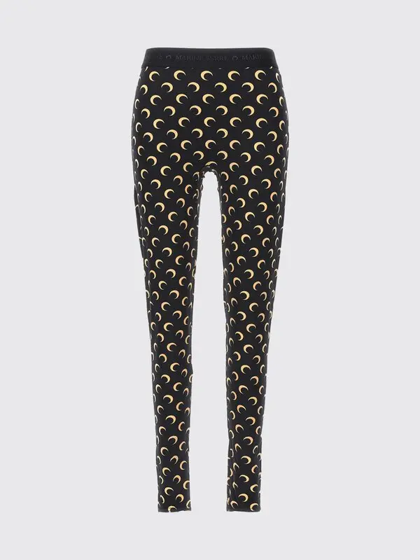 MARINE SERRE Moon Print Trousers - Black