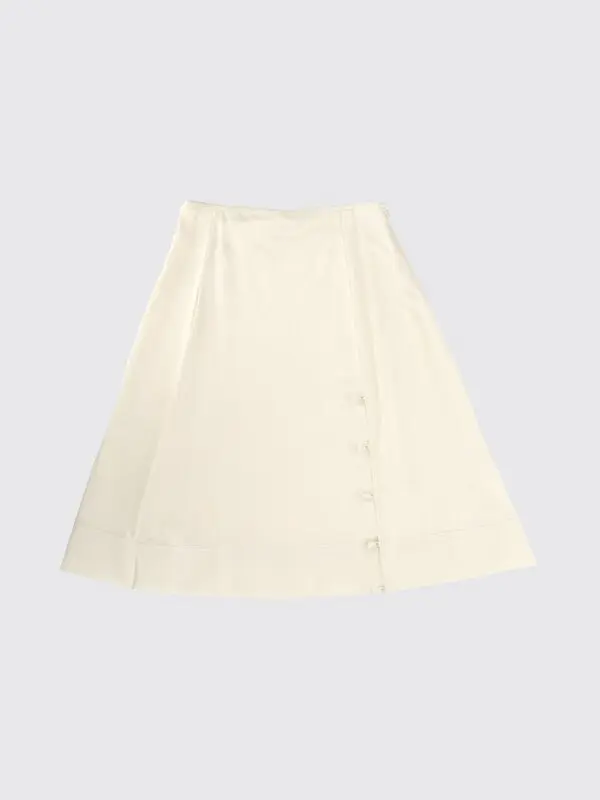 JIL SANDER Satin Midi Skirt