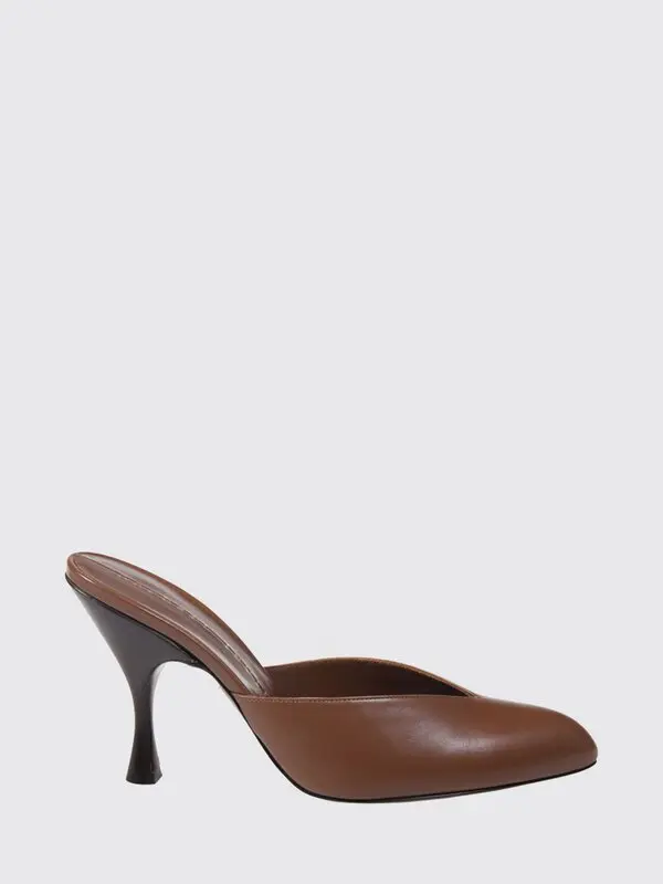 HERBERT LEVINE Leather Mules - Brown