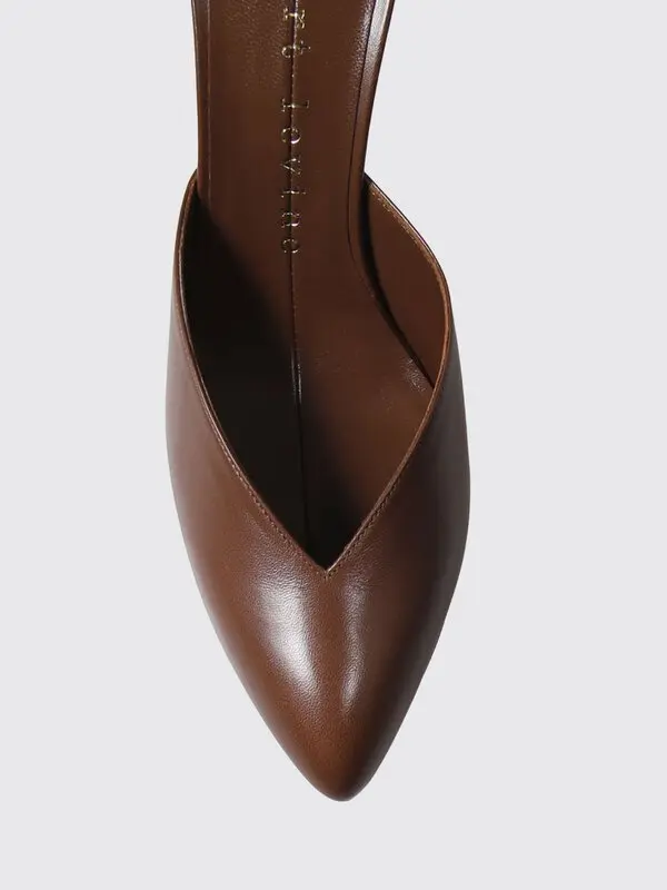 HERBERT LEVINE Leather Mules - Brown