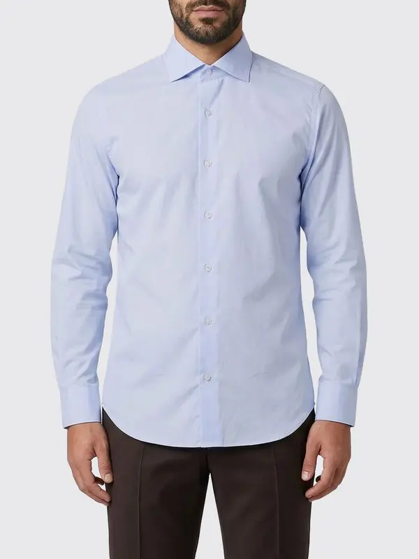 TINTORIA MATTEI 954 Stretch Cotton Shirt - Blue