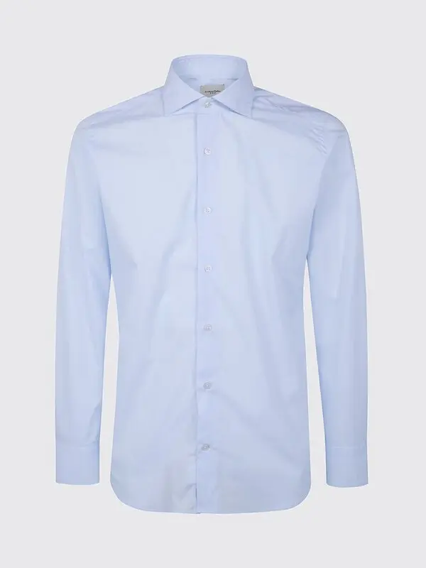 TINTORIA MATTEI 954 Stretch Cotton Shirt - Blue