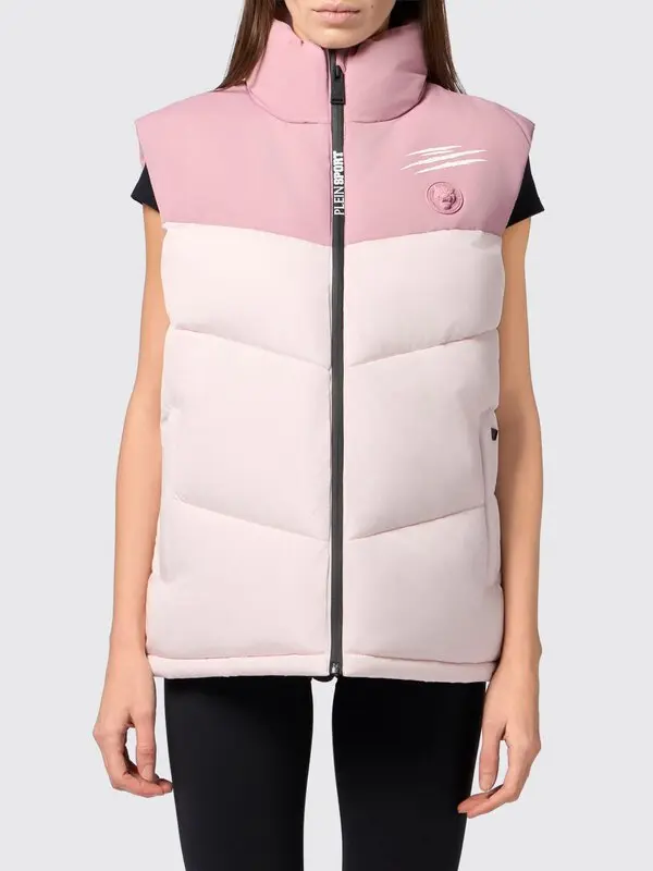PLEIN SPORT Padded Vest With Stand Collar - Fuchsia