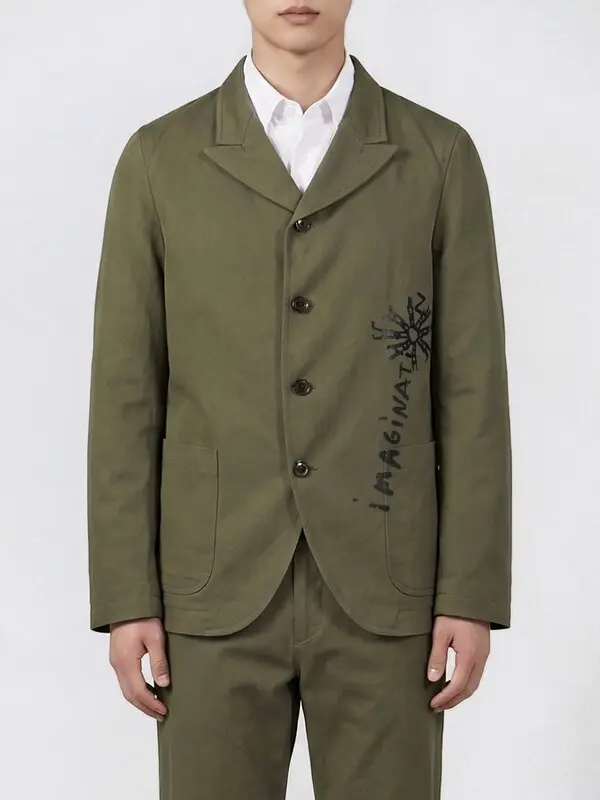 Comme Des Garçons Cotton Blazer With Slogan