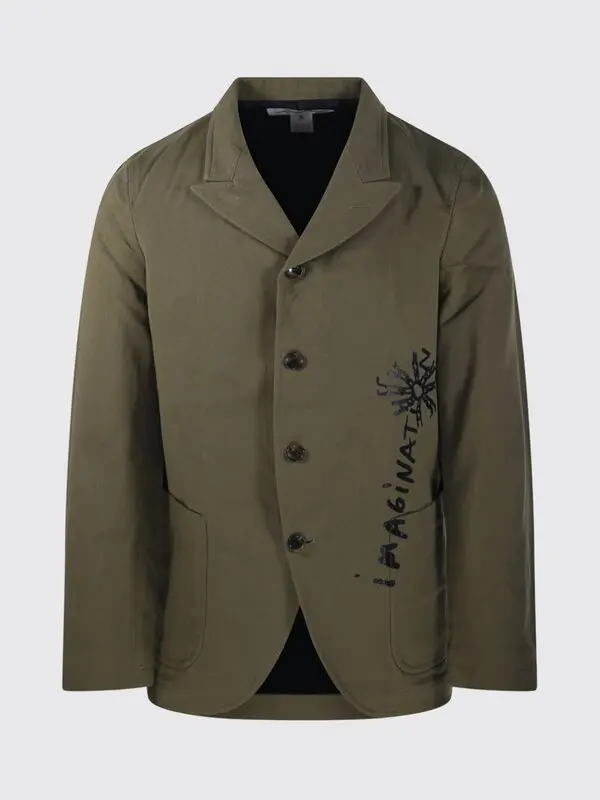 Comme Des Garçons Cotton Blazer With Slogan