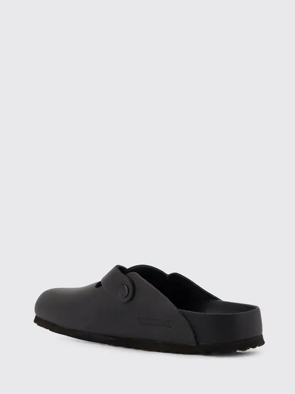 BIRKENSTOCK Boston Natural Grain Leather Mules