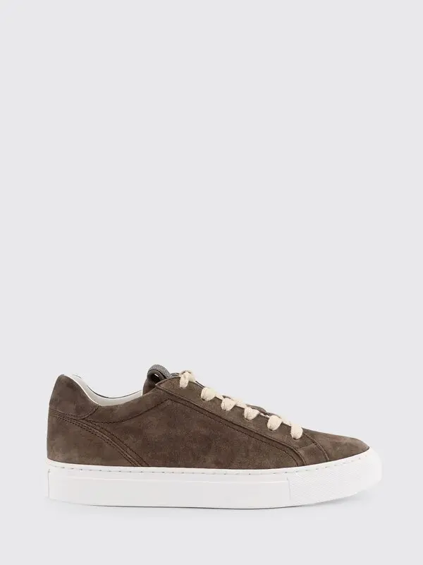 Brunello Cucinelli Suede Sneakers With Monile