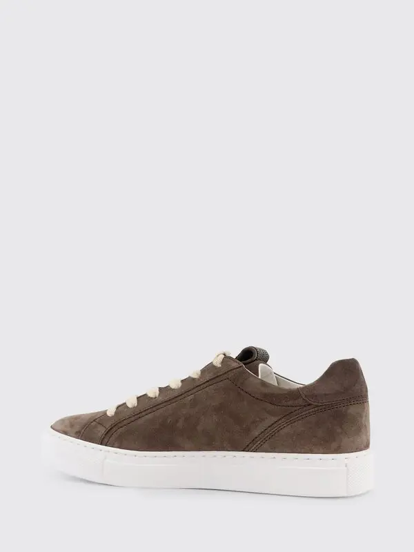 Brunello Cucinelli Suede Sneakers With Monile