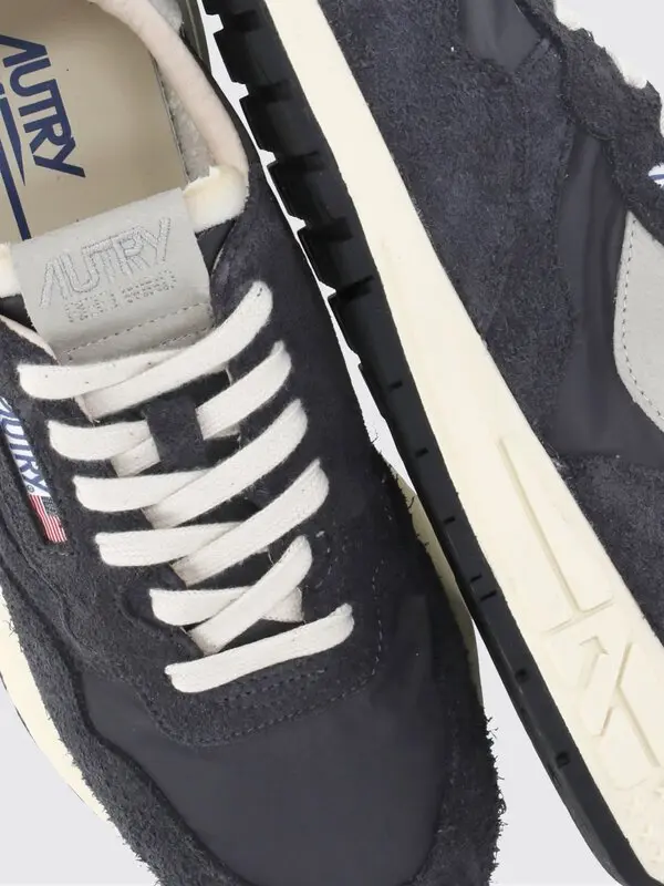 AUTRY Reelwind Suede And Nylon Sneakers - Black