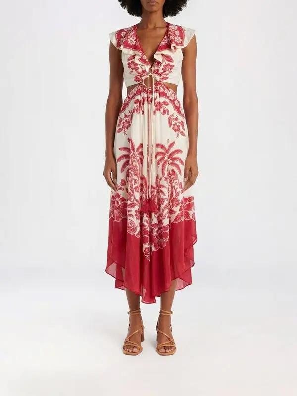 Farm Rio Printed Viscose Dress