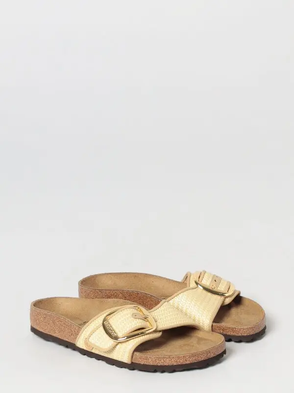 BIRKENSTOCK Madrid Big Buckle Raffia Sandal