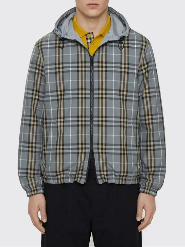Burberry Tartan Polyester Hooded Jacket