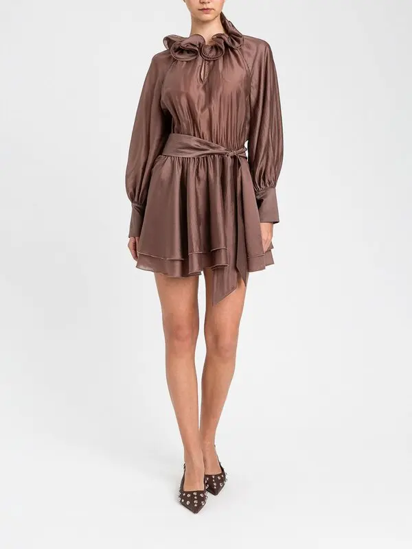 TWINSET Mini Dress In Cotton Voile