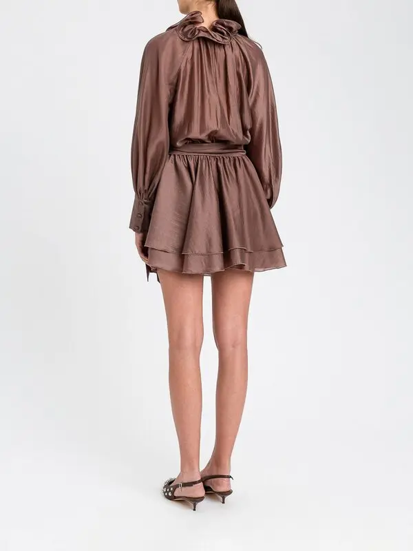 TWINSET Mini Dress In Cotton Voile