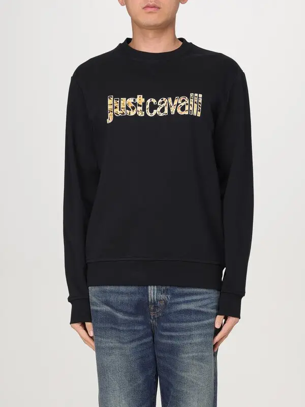 Just Cavalli Crewneck Sweatshirt With Logo Detail