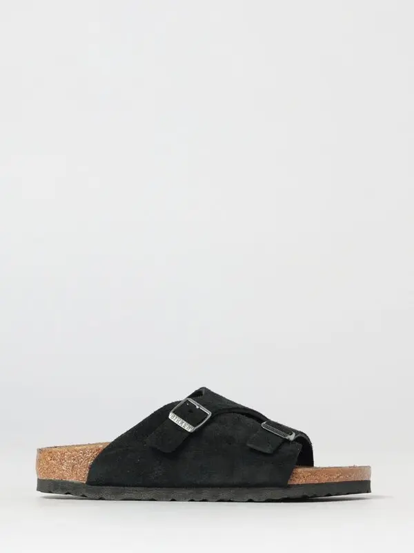 BIRKENSTOCK Zürich Suede Sandal - Black