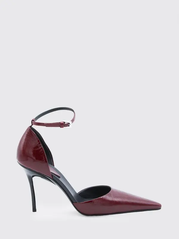 Alaïa D'orsay Pump In Ruched Leather - Wine