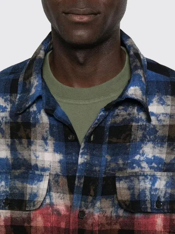 Palm Angels Plaid Shirt Jacket