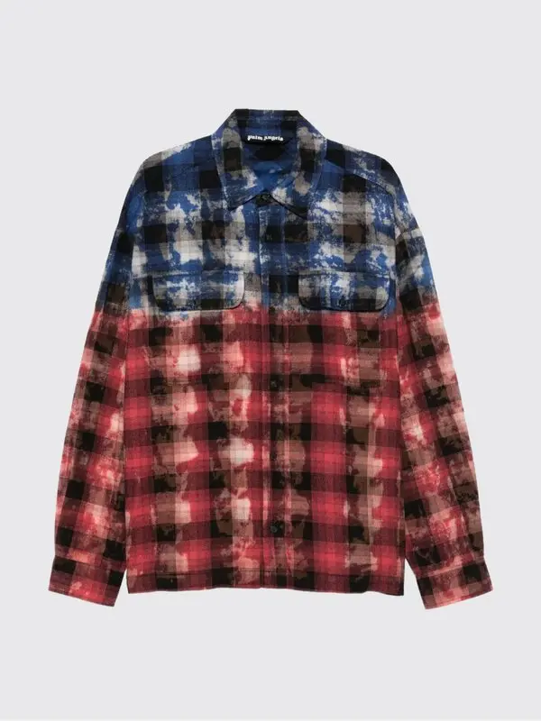 Palm Angels Plaid Shirt Jacket