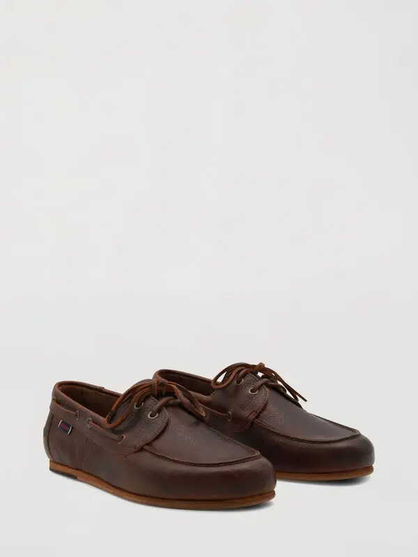 SEBAGO Owen Natural Grain Leather Boat Loafers