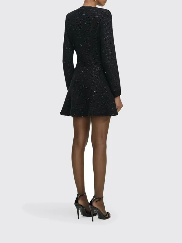 SELF-PORTRAIT Embellished Bow Detail Mini Dress