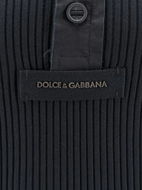 Dolce & Gabbana Ribbed Cotton T-shirt