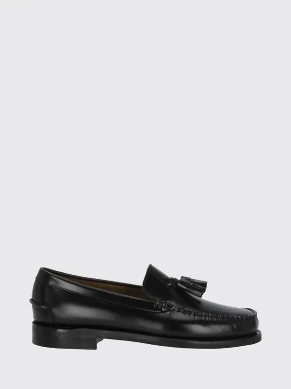 SEBAGO Classic Will Brushed Leather Loafers With Tassel Detail - Black