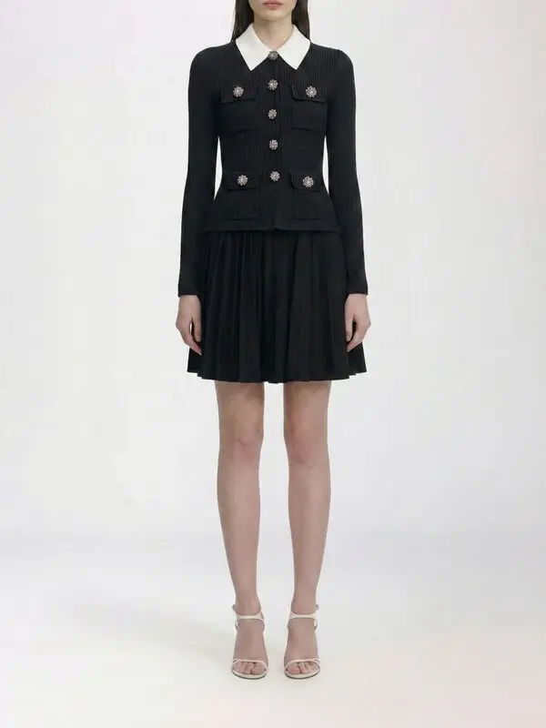 SELF-PORTRAIT Embellished Collared Dress
