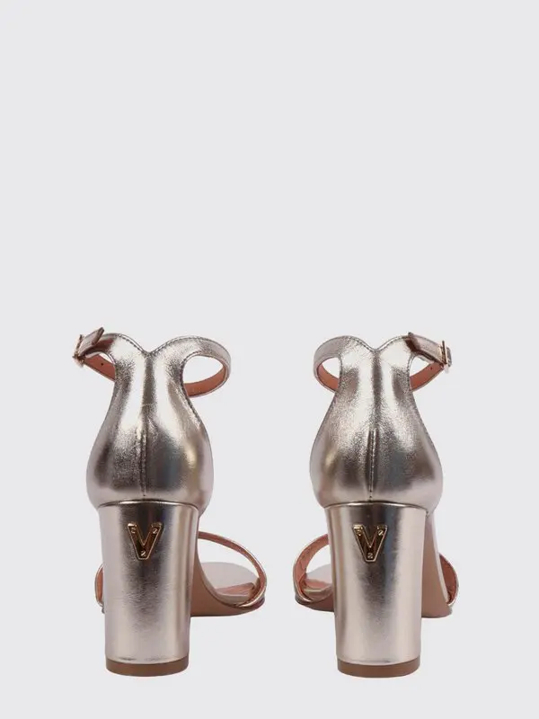 VIA ROMA 15 Laminated Leather Sandals