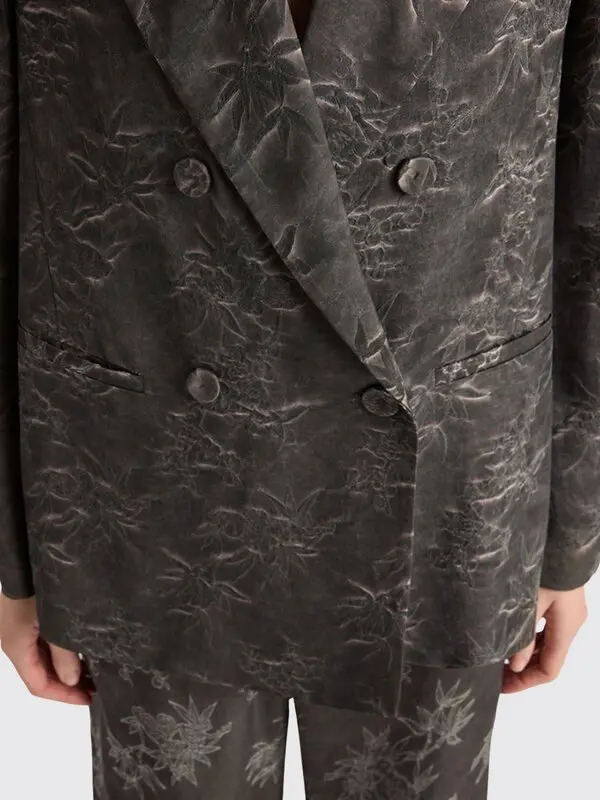 Momoni Double-breasted Jacquard Viscose Blazer
