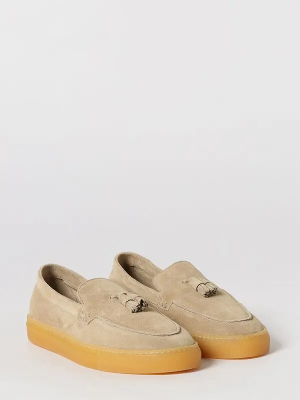 SUMMERY COPENHAGEN Paia Suede Loafers With Tassels - Sand