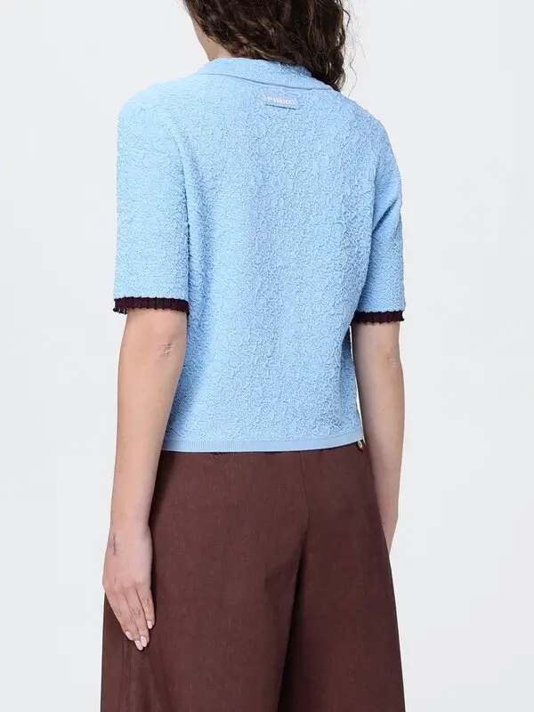 Pinko Viscose Blend Polo Cardigan