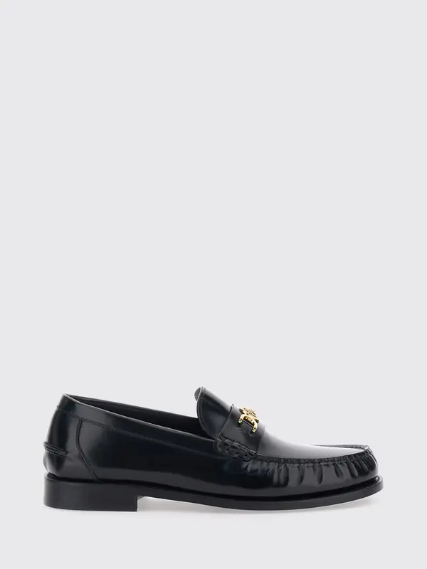 Versace Loafers With Gold Tone Detailing - Black