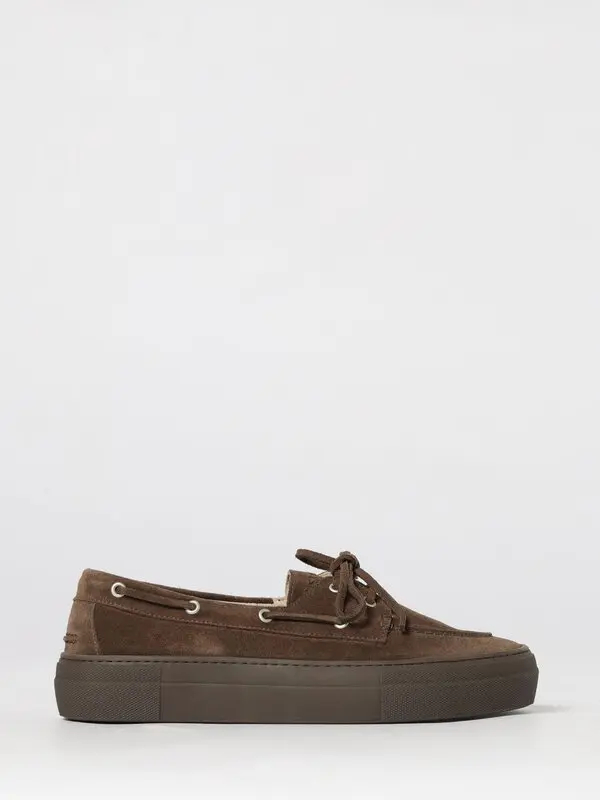 SUMMERY COPENHAGEN Suede Boat Loafers - Brown