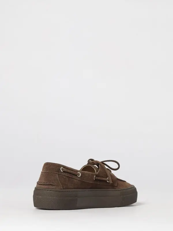 SUMMERY COPENHAGEN Suede Boat Loafers - Brown