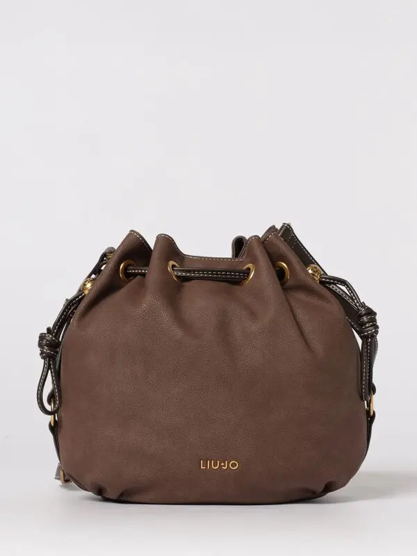 Liu Jo Synthetic Leather Bucket Bag - Coffee