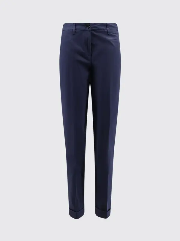 Aspesi Slim Fit Stretch Cotton Trousers - Blue