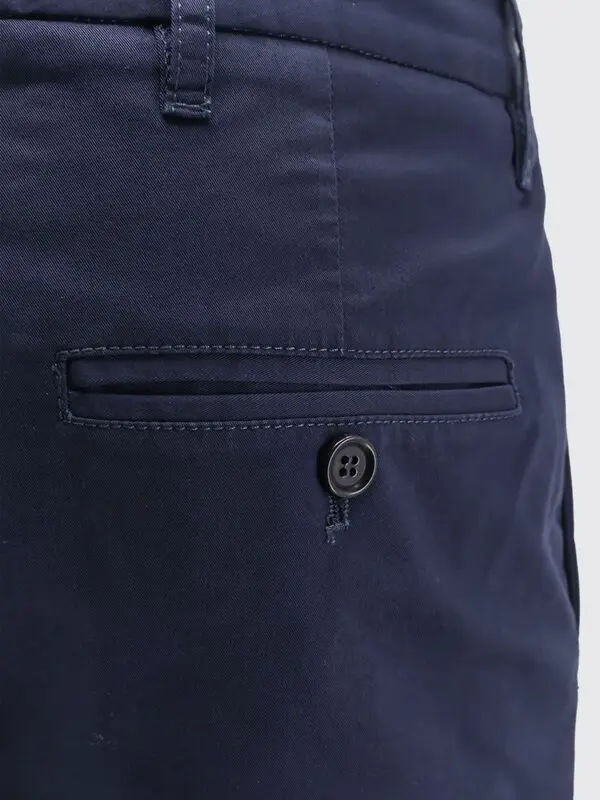Aspesi Slim Fit Stretch Cotton Trousers - Blue