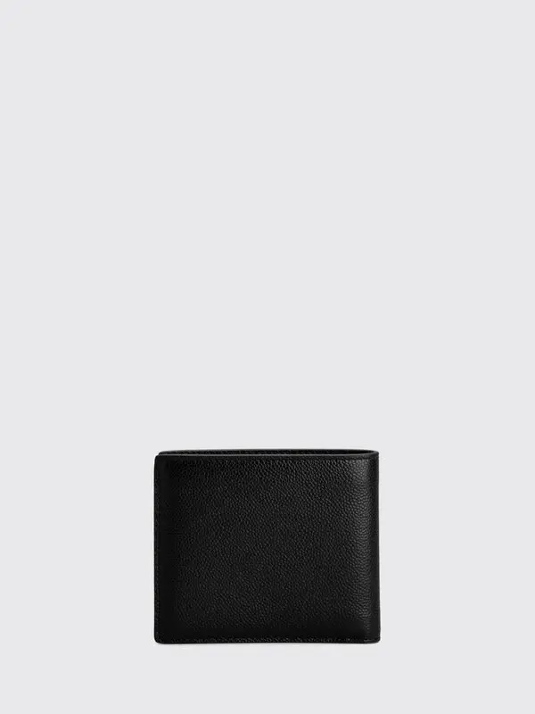 TOD'S T Timeless Grained Leather Wallet - Black