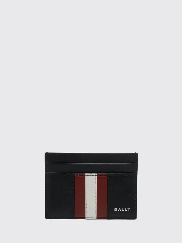 Bally Calf Leather Card Holder - Black