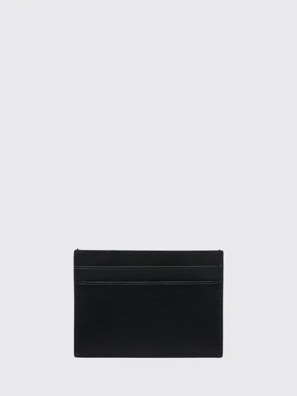 Bally Calf Leather Card Holder - Black