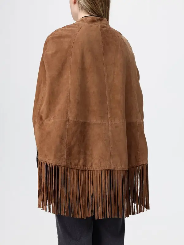 Federica Tosi Suede Jacket With Fringe Detail
